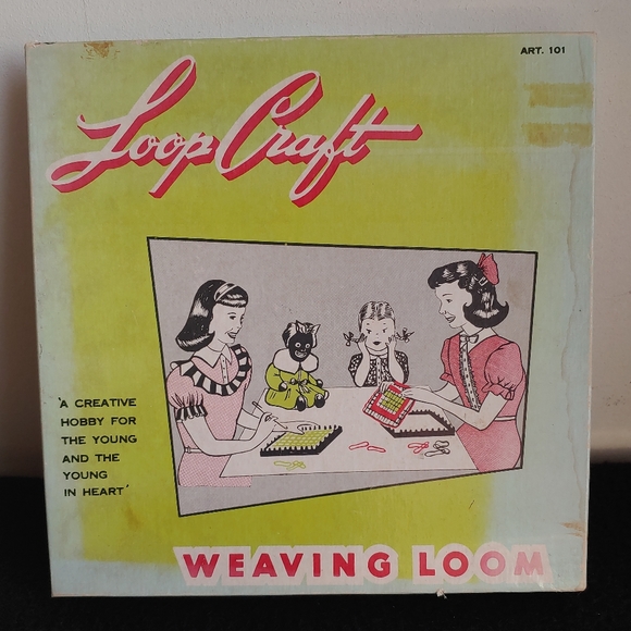 Loop Craft | Toys | Vintage Metal Loop Art Craft Loom Weaving Kit Nelly ...